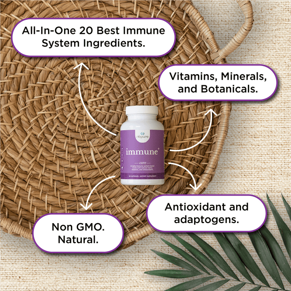 Immune+: Daily Immune Support Supplement. Vitamins, Mushrooms+ - NBPure