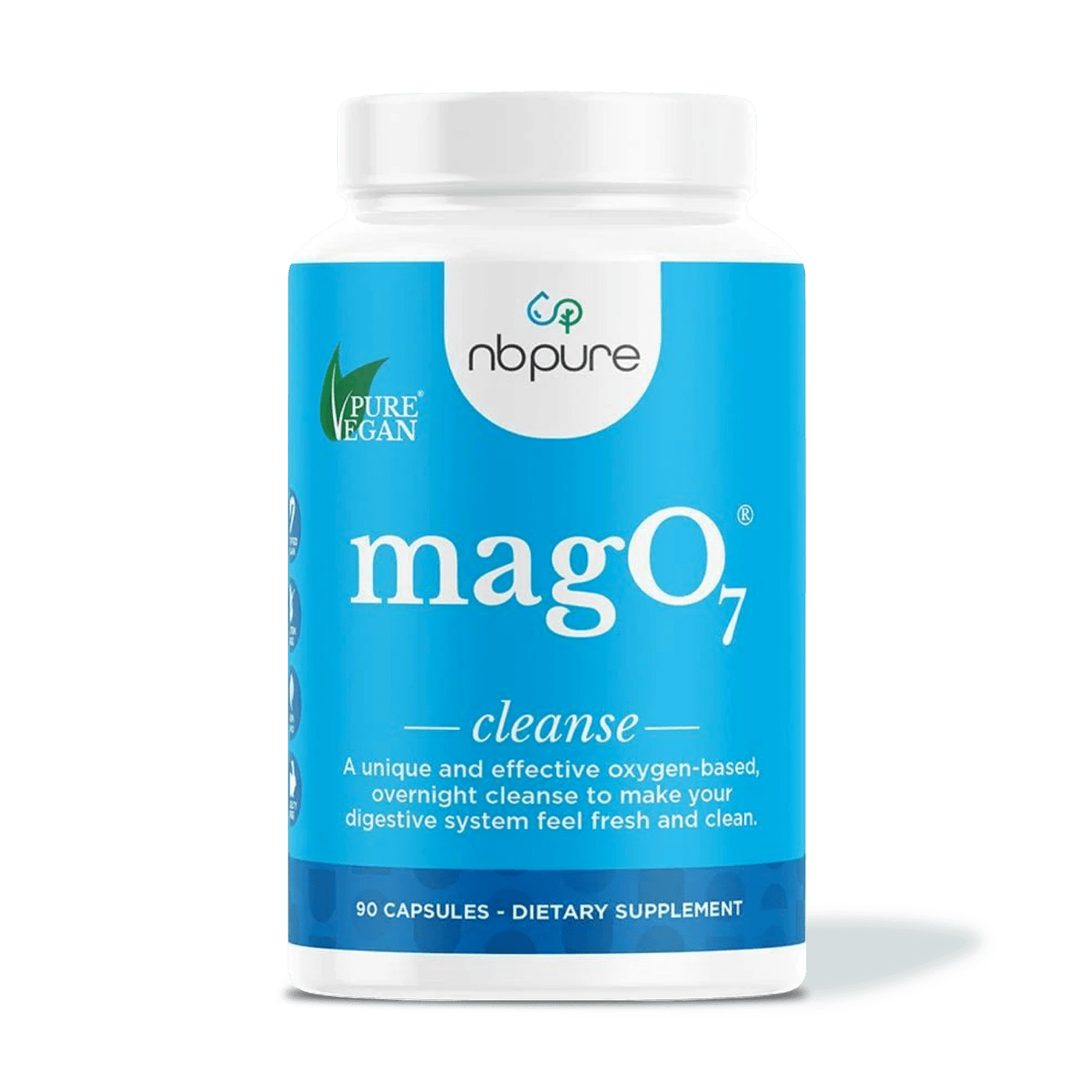 MagO7: Natural Oxygen Colon Cleanse & Detox. Pills + Powder – NBPure