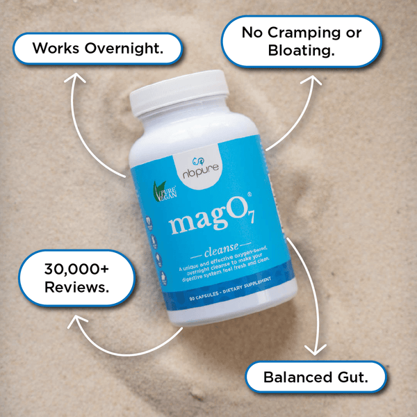 MagO7: Natural Oxygen Colon Cleanse & Detox. Pills + Powder - NBPure