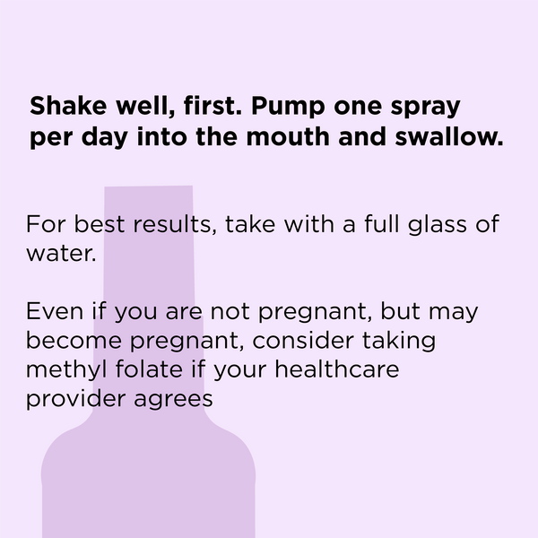 Methyl folate: Best Vitamin B9 Spray Supplement. Prenatal+ - NBPure